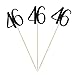 Amazon.com: Black Glitter 46th Birthday Centerpiece Sticks, 12-Pack ...