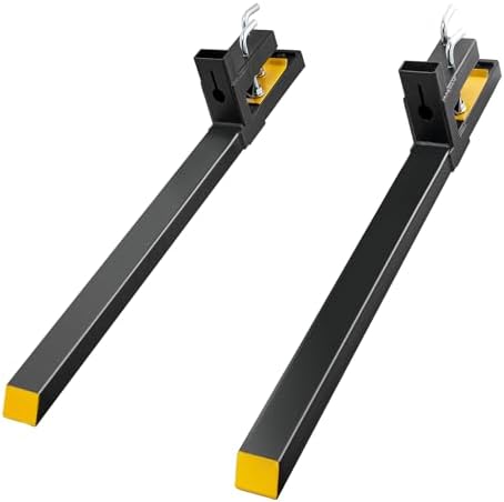 YITAMOTOR 43 Inch Clamp on Pallet Forks, 2000lbs Capacity Bucket Pallet ...