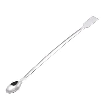 uxcell Lab Sampling Reagent Spoon 304 Stainless Steel 2 in 1 Double ...