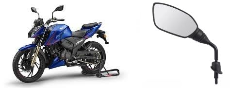 WHEEL DRIVE COMPATIBLE WITH Tvs Apache Rtr-200 4V Bs6 Rear View Mirrors ...