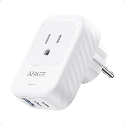 Amazon.com: Anker Nano Travel Adapter, 5-Port Power Adapter with 1 AC ...