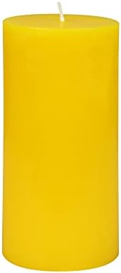 Amazon.com: 6 Inch Yellow Pillar Candle : Home & Kitchen