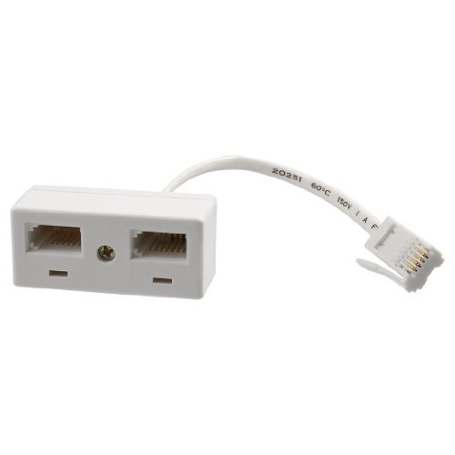 BT 1 Male to 2 Female Plug Socket Telephone Cable Adapter : Amazon.in ...