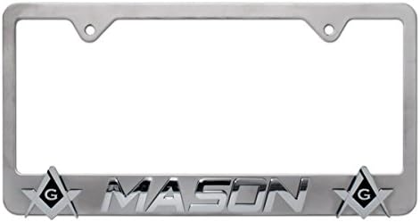 Amazon.com: Car Chrome Decals LPFC-Mason Mason, Masonic License Plate ...