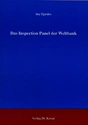 Amazon.com: Das Inspection Panel der Weltbank: 9783830010487: Ina ...
