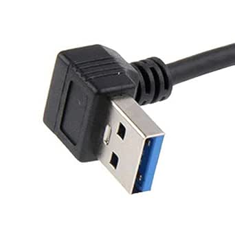 New!!!30cm 12 inch USB3.0 Male to Female Cable Elbow 90 Degrees ...