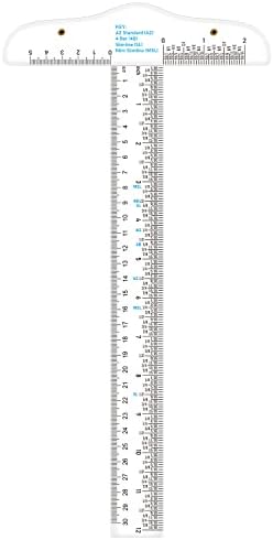 12 Inches/30cm Acrylic Clear T-Square Ruler, Inches and Metric, T ...