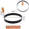 Amazon.com: Pancake Mold Ring for Griddle,2 Packs 6 Inch Egg Pancake ...