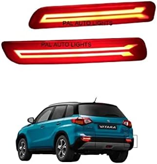 PALAUTOLIGHTS Brezza Led Reflector Rear Bumper Brake Light Compatable ...