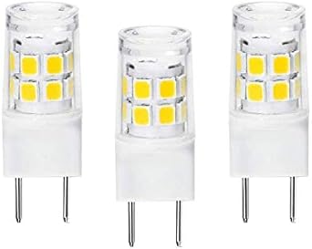 3-Pack G8 LED Bulb GY8.6/T4 Bi-pin Base 3W 30W Halogen Replacement Bulb ...