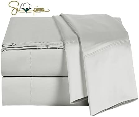 Amazon.com: ELINEN 100% Supima Cotton Sheets 600 Thread Count,Bed Sheet ...