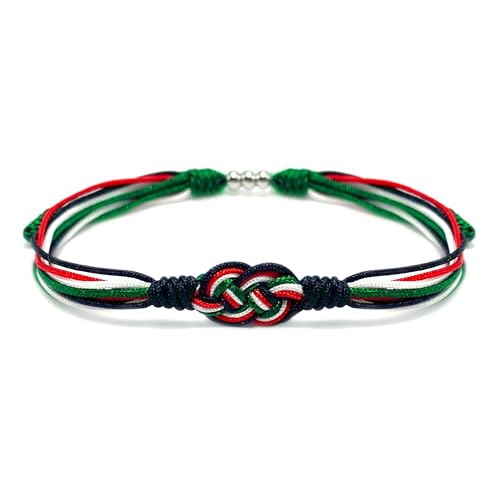 Amazon.com: HARACRAFT Palestine Infinity String Bracelet, Palestinian Patriotic Bracelet ...