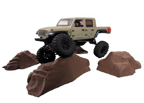 Amazon.com: RC Crawler Rock Obstacles 1/18th 1/24th scale trucks (Gray ...