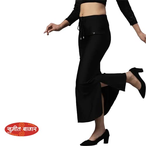 Buy SUMEET BAZAAR SB Women's Satin Blend Free Size Petticoat (Black) at ...