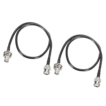 Amazon.com: MECCANIXITY 2Pcs 1.5FT RG58 Coaxial Cables BNC Male to BNC ...