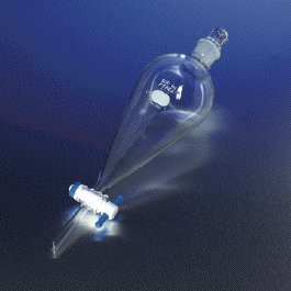 Corning 6402-250 Pyrex Squibb Pear-Shaped Separator Funnel, 250 mL ...