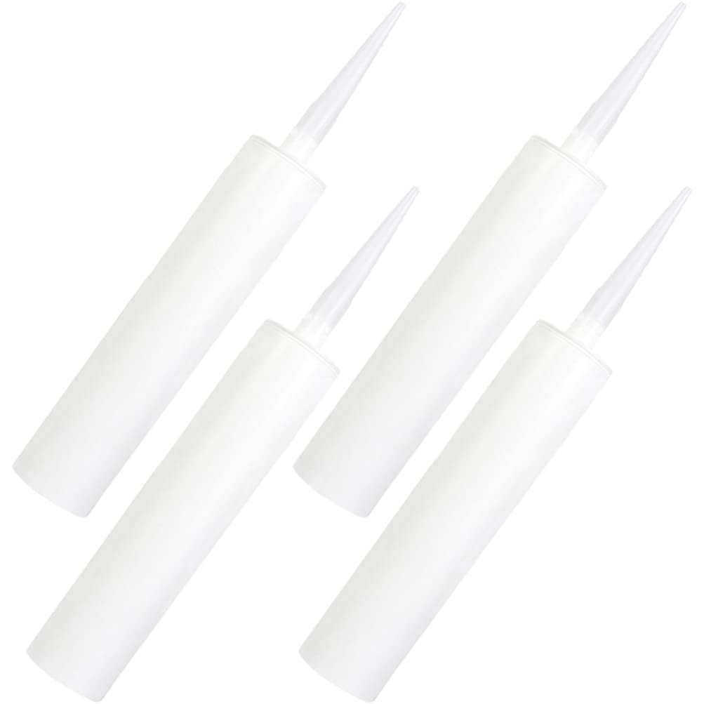 Housoutil 4pcs empty hose clear caulk ooze caulk sealant tubes toolkit ...