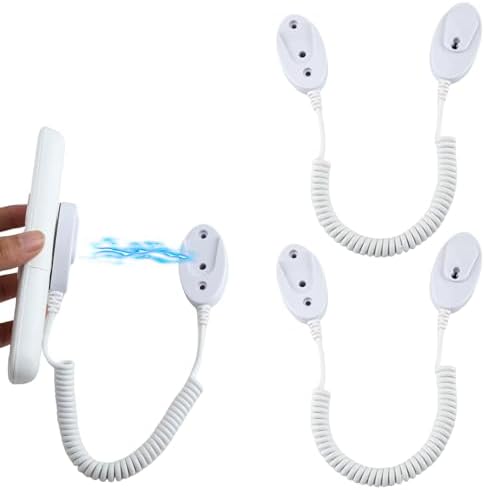 Amazon.com: 2 Pack Magnetic Remote Control Holder with Security Cable ...