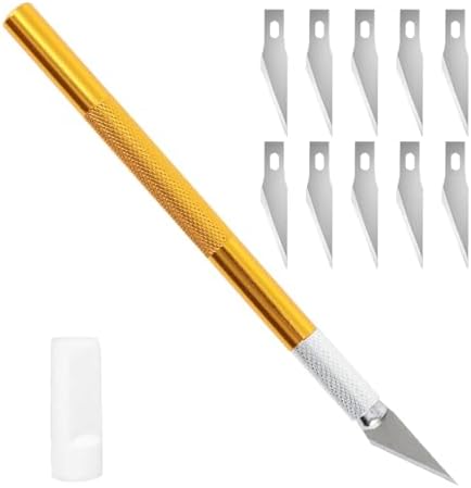 Craft Knife Precision Exacto Knives with 10 Spare Replacement Blades ...