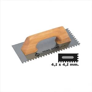 Rubi Tools 74945 11" Jagged Trowel Notched Trowels Size: 1/4" x 1/2" (6 ...