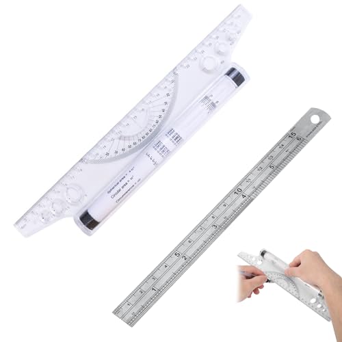 Rolling Ruler, Parallel Rolling Ruler, Geometric Ruler, Transparent ...