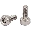 Amazon.com: uxcell® M2x5mm Thread T6 Torx Drive 304 Stainless Steel ...
