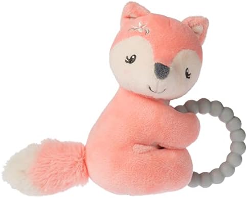 Amazon.com : Mary Meyer Soft Baby Rattle with Soothing Teether Ring, 6 ...