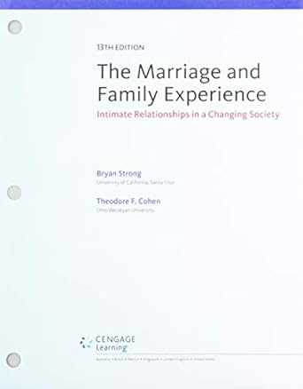 The Marriage and Family Experience + Mindtap Sociology, 1 Term 6 Months ...