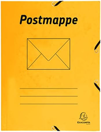 Exacompta 55549B Postmappe aus extra starkem Colorspan-Karton mit 3 ...