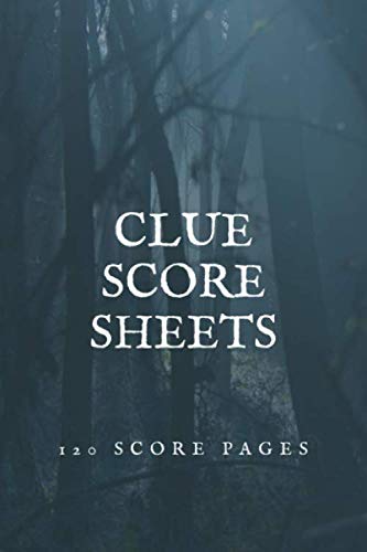 Clue Score Sheets: 120 Clue Game Score Pages | Clue Detective ...