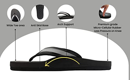Buy SHAPECRUNCH Arch Support Slippers for Men - Ortho Slippers with MCR ...