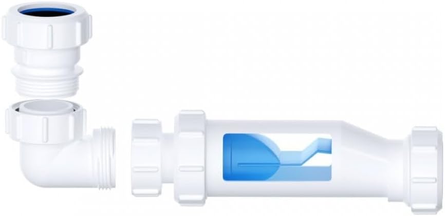 McAlpine 1-1/2" Bath Space Saver Bath Waste Trap Self Closing Valve WV ...