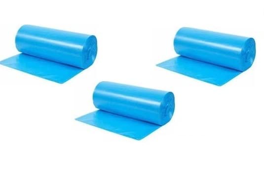 DDSS BLUE Garbage Bags 19 X 21 inch 90 Bags 3 Packs and 30 Pcs in Each ...