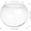 Amazon.com : GANAZONO Office Decor Glass Vase Glass Fish Bowl Clear Terrarium Globe Flower Vase ...