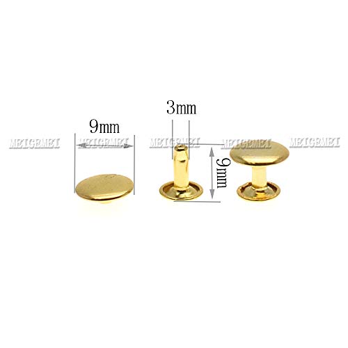 Snapklik.com : 100pcs/set Metal Double Cap Rivets Stud Rapid Rivets ...