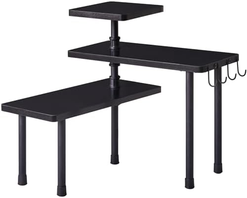 Amazon.com: BMOSU Kitchen Corner Shelf Countertop Organizer with Hooks ...