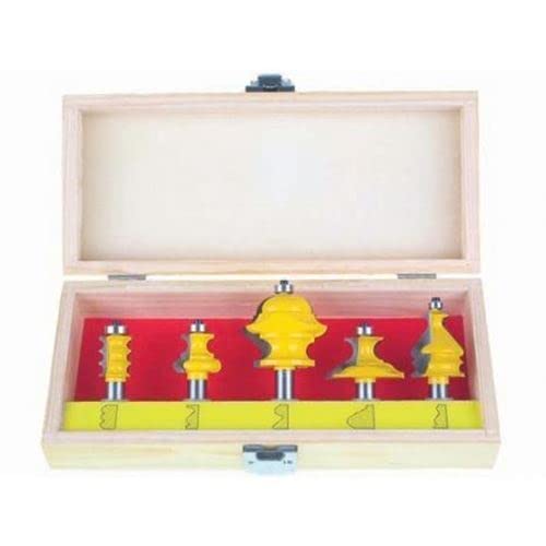 for 5pc Moulding Router Bit Set Wood Molding Maker - Amazon.com