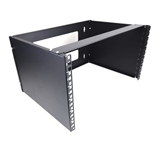 kenable Wall Mounted Patch Panel Bracket 6U for 19 inch Rack Open Frame ...