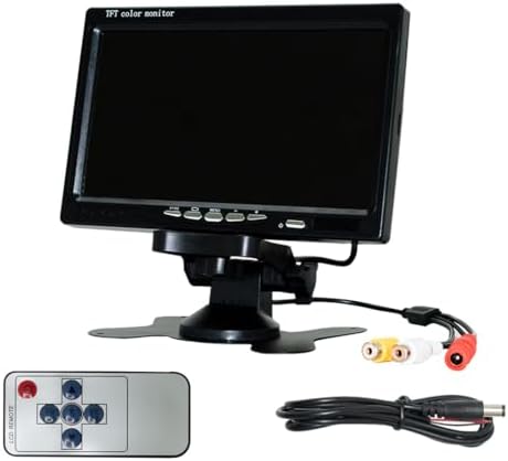 Baisec Tela Monitor Veicular LCD 7 Polegadas Duas entradas AV | Amazon ...