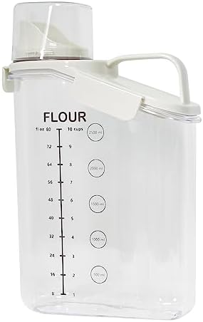 Xbopetda Flour Storage Container Airtight, Flour Storage Box with ...