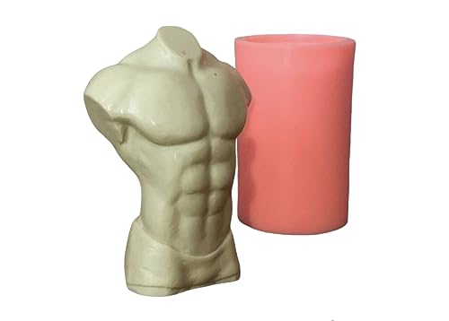 Amazon.com: 3D Body Mold, male body mold, Candle Mold, Torso candle ...