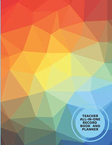Teacher All-In-One Record Book: Large Academic Calendar Schedule ...