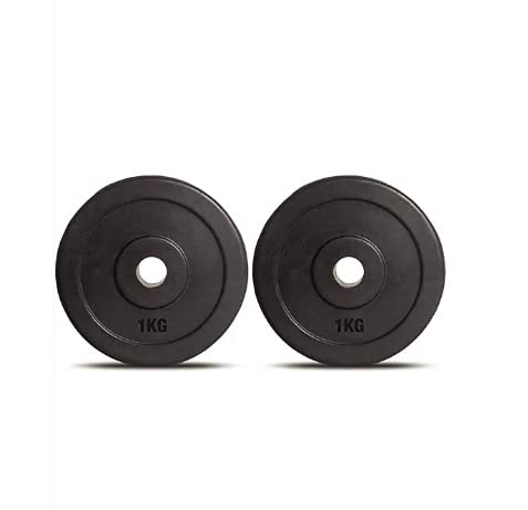 A.S GALLERY Rubber weights for home gym, rubber weights, (01Kg X 2 ...