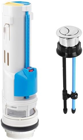 2 Inch Toilet Flush Valves Two Piece Toilet with 38mm Top Push Button ...