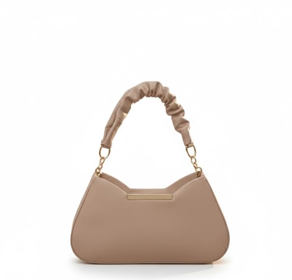 Buy KOKAB | Women’s Trendy Shoulder Bag | Scrunch-Handle PU Leather ...