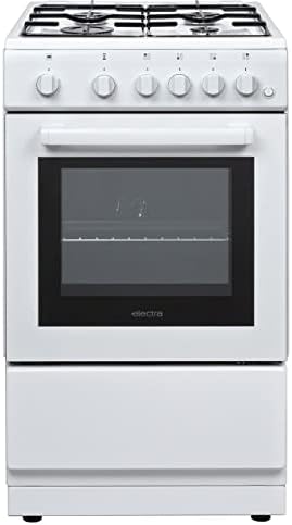 Statesman LEGACY50GSLF Single Oven Gas Cooker with Enamel Lid, 4 Gas ...