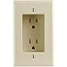 Leviton 689-I 15 Amp 1-Gang Recessed Duplex Receptacle, Residential ...