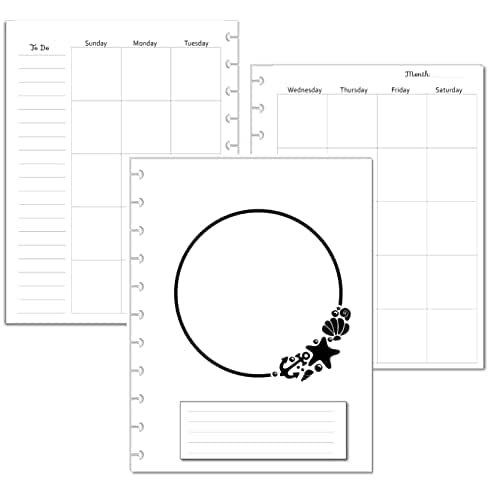 Amazon.com: Undated 11-Disc Shell Theme Monthly Calendar Refill for ...