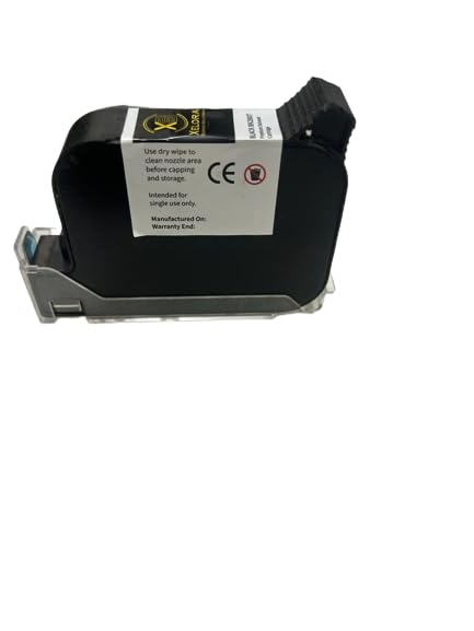 XELORA 12.7mm Premium Grade Solvent Black Ink Cartridge 47ml. : Amazon ...