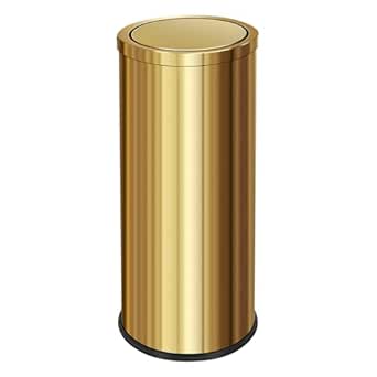 Amazon.com: JINYCOME 8Gallon Brushed Kitchen Gold Trash Can with Swing ...